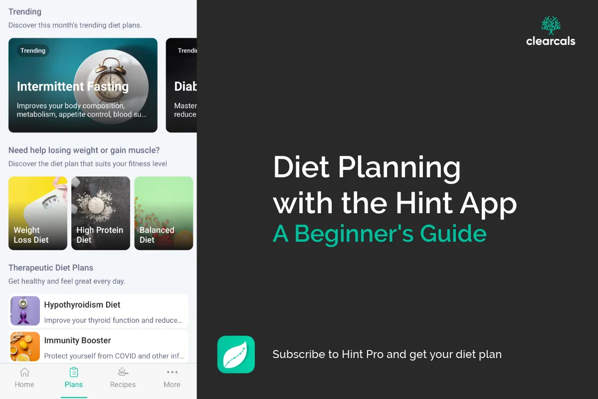 Diet Planning with the Hint App: A Beginner's Guide